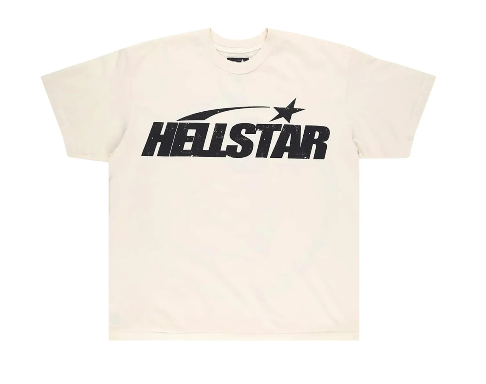 Hellstar Classic Logo Distressed Tee (white) – In-Stock Sneakers